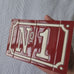 Hand-Painted French Designed Red House Number Tiles 4.3' x 2.2' | 11 x ...